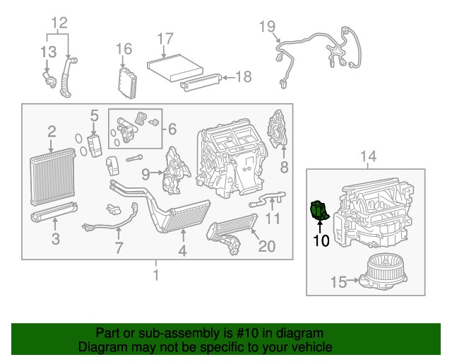 8710633270 Сервопривод заслонки отопителя TOYOTA LEXUS | Запчасти на DRIVE2