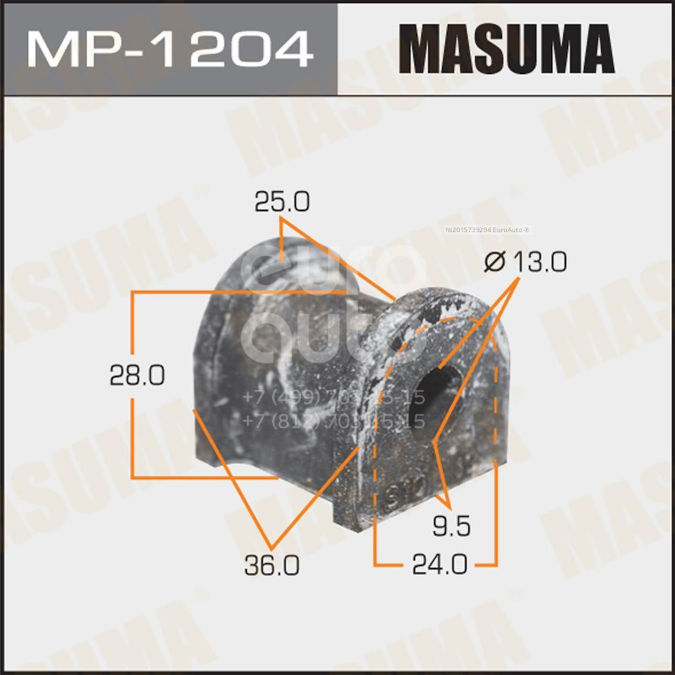 MP1204 Втулка стабилизатора MASUMA | Запчасти на DRIVE2