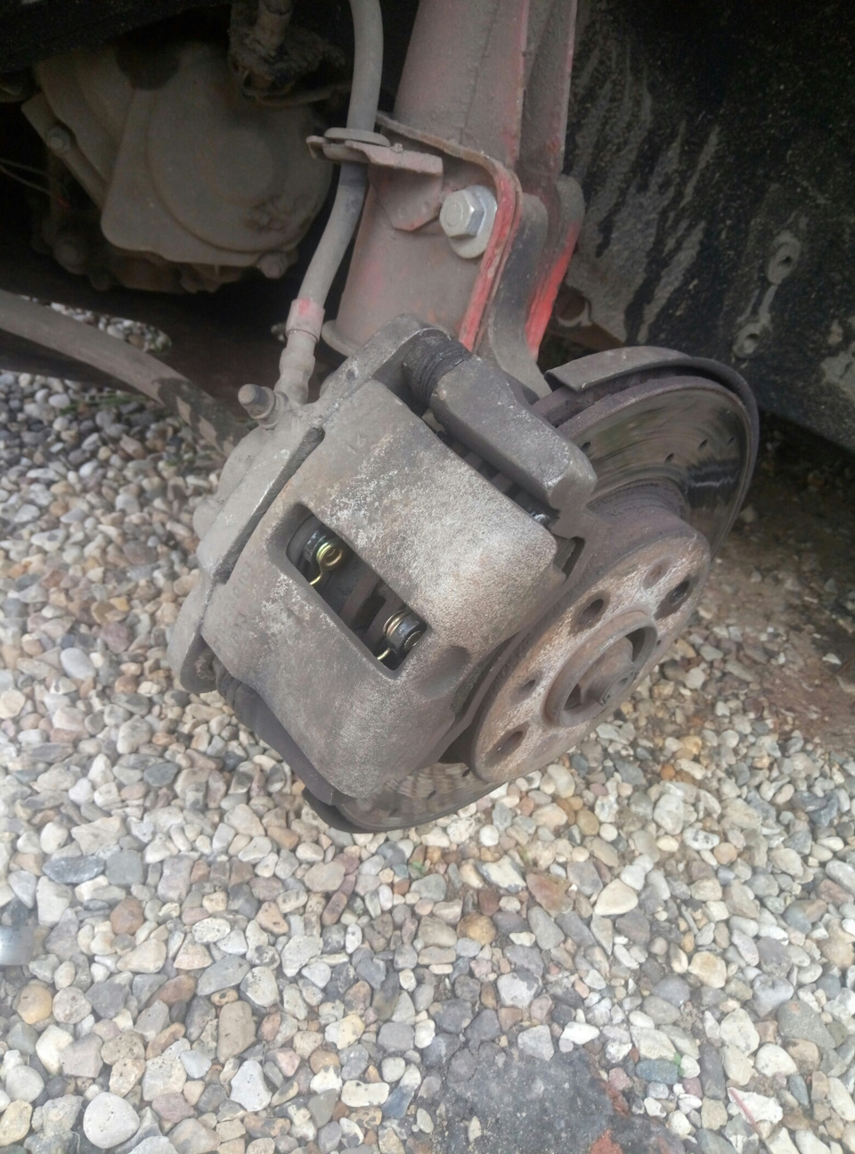 замена задних пружин и амортизаторов — Opel Astra F, 2 л, 1996 года ...