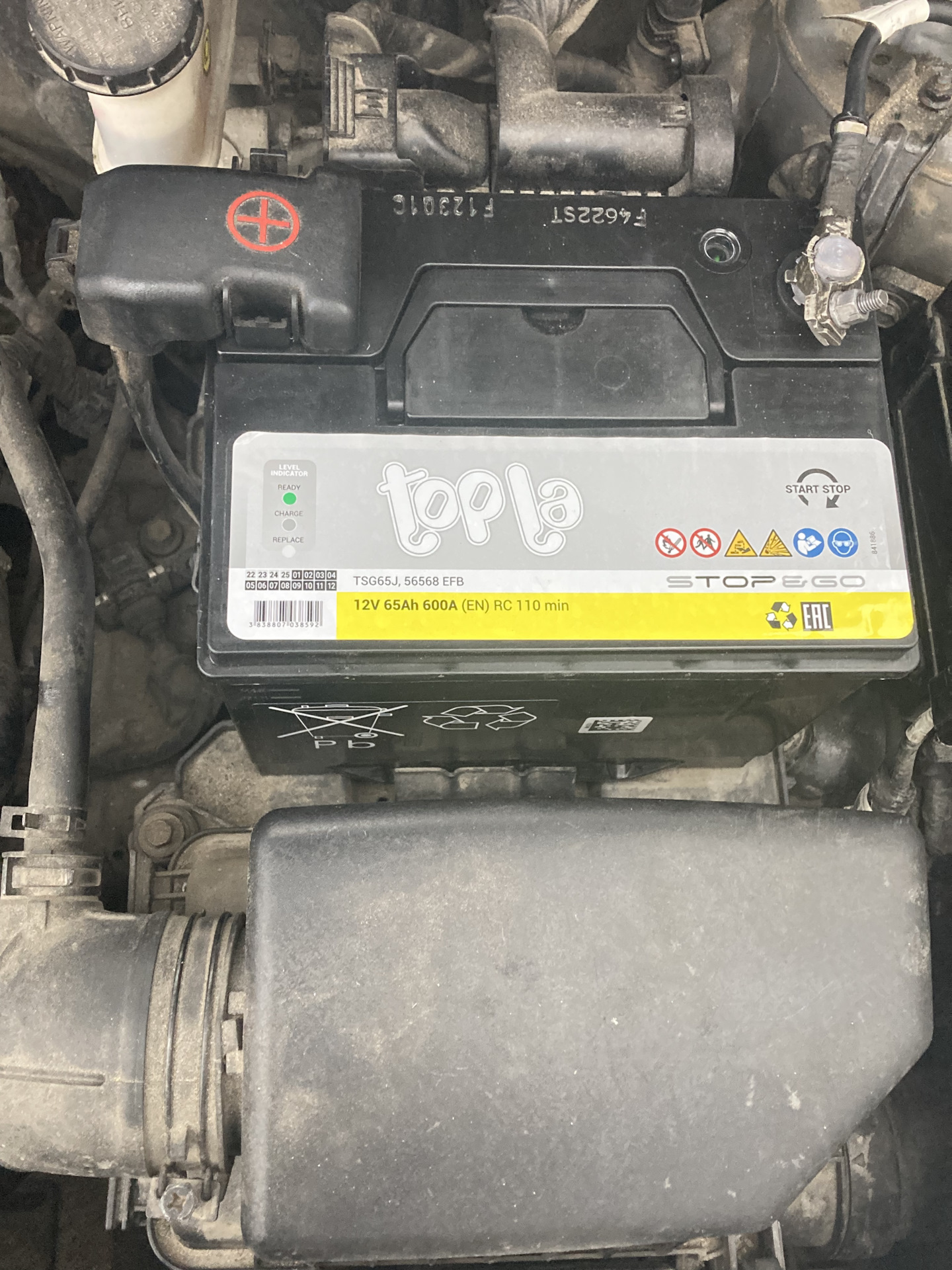 Новый аккумулятор 🔋 TOPLA EFB Stop&Go — Hyundai Solaris, 1,6 л., 2012 ...