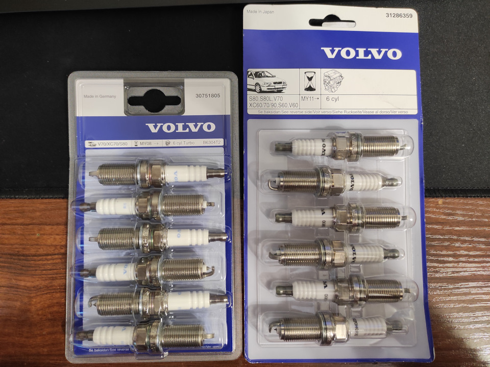 Замена свечей зажигания — Volvo S80 (2G), 3 л, 2008 года | плановое ТО ...