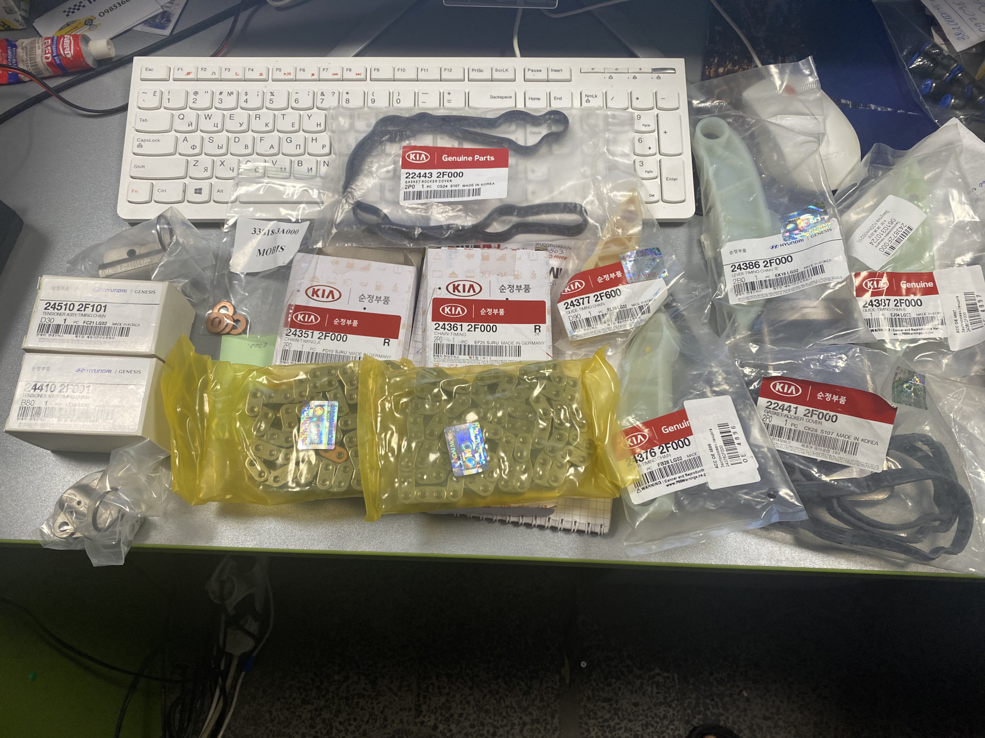 Замена ГРМ — Hyundai Santa Fe (2G), 2,2 л, 2011 года | плановое ТО | DRIVE2