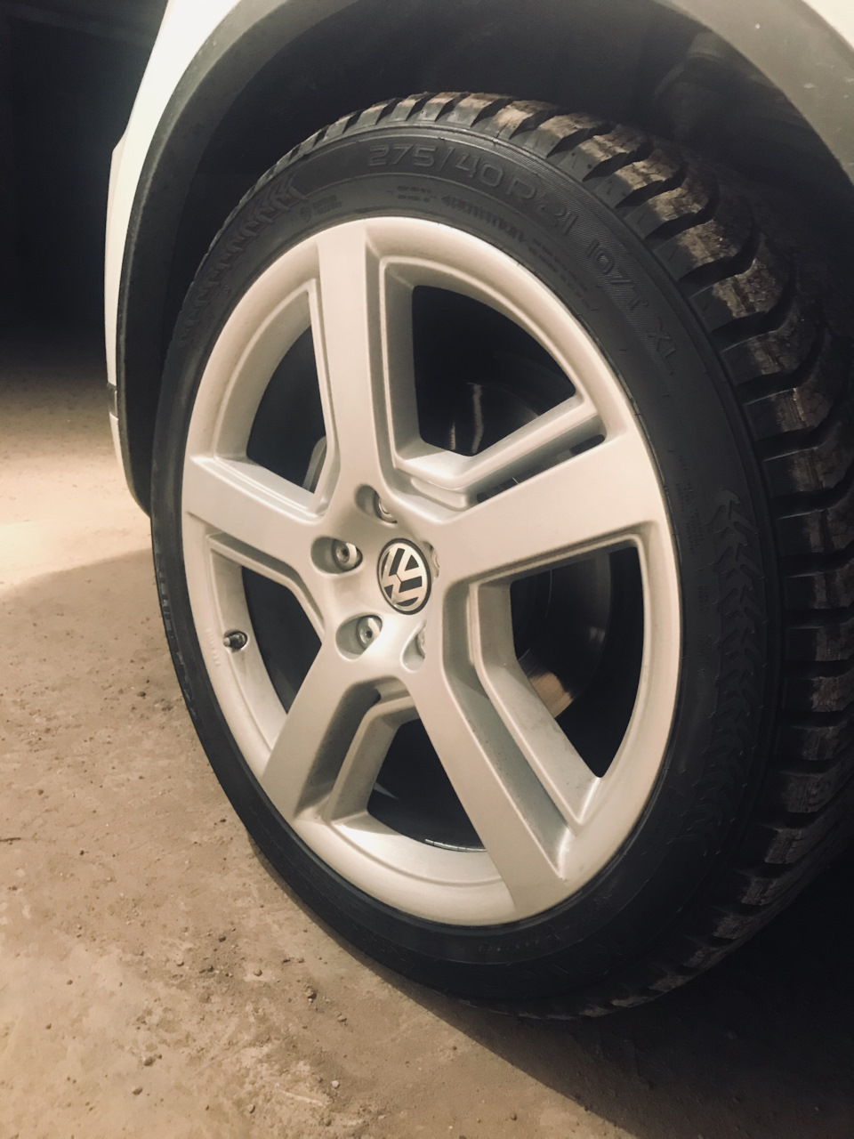 Зимние колёса R21 — Volkswagen Touareg (2G), 3,6 л, 2015 года ...