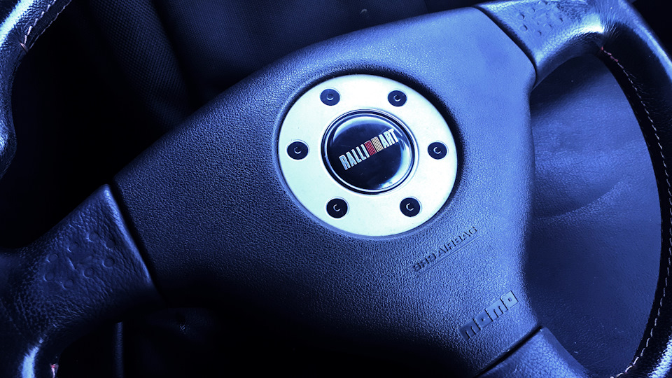 Momo Ralliart руль. — Mitsubishi Legnum, 1,8 л, 1998 года | стайлинг ...