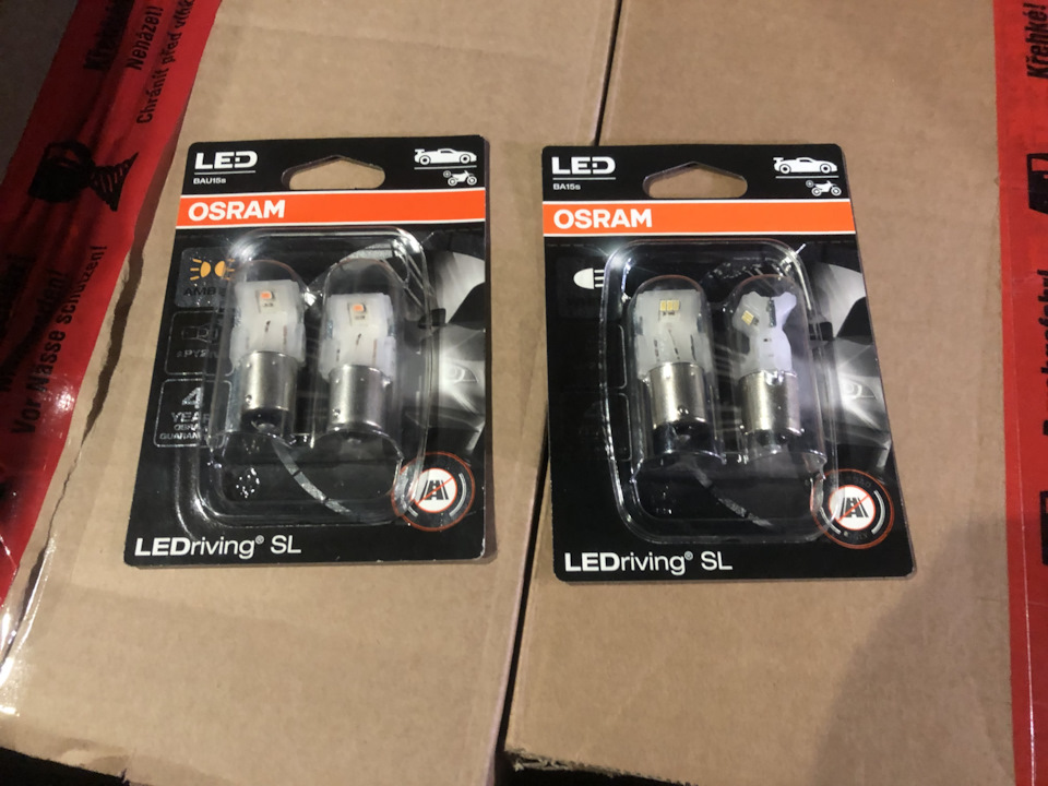 #45 LED лампы Osram в задние фонари — Skoda Octavia A7 Mk3, 1,4 л, 2019 ...
