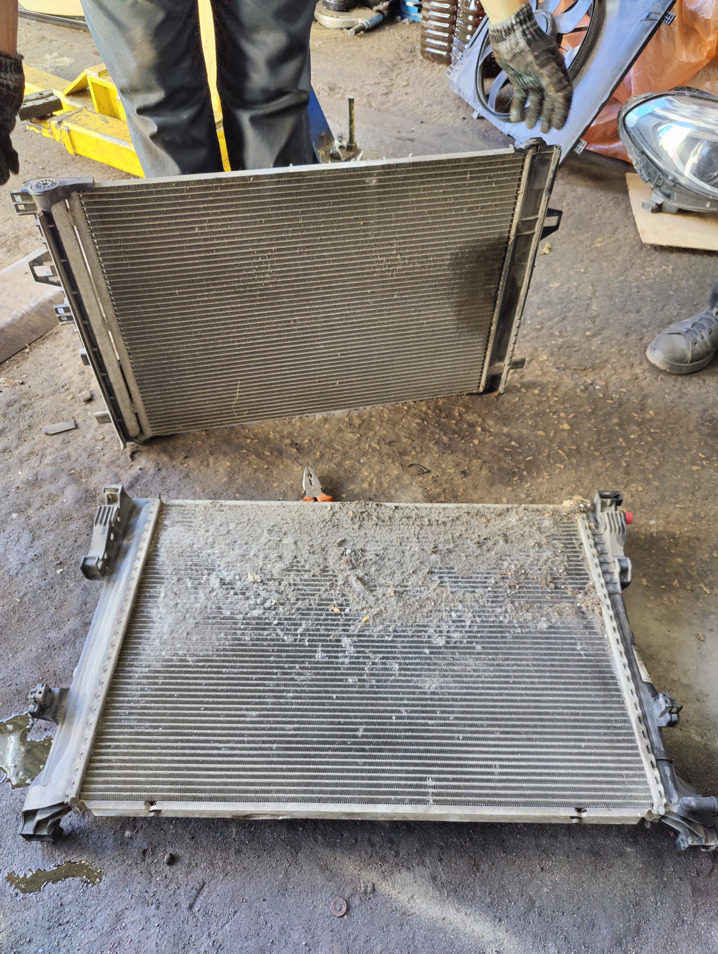 Ремонт: Промывка радиаторов — Mercedes-Benz B-Class (W246), 1,6 л, 2012 ...