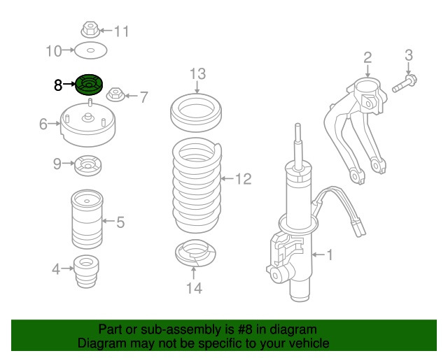 31336778108 Верхняя опора амортизационной стойки BMW | Запчасти на DRIVE2