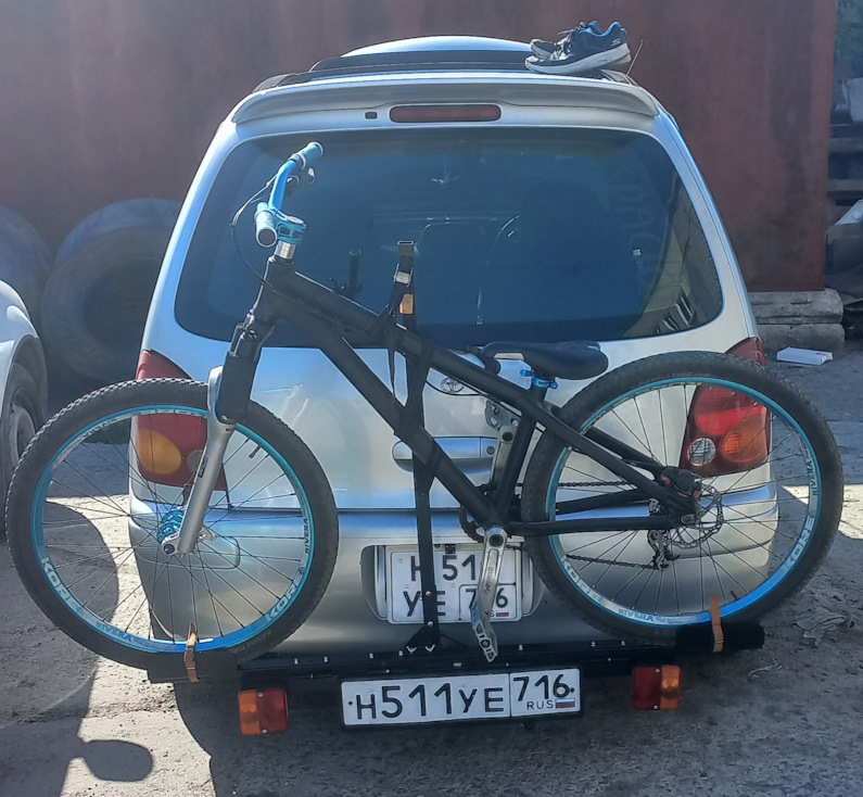 Велокрепление на фаркоп своими руками — Toyota Corolla Spacio (E110), 1 ...