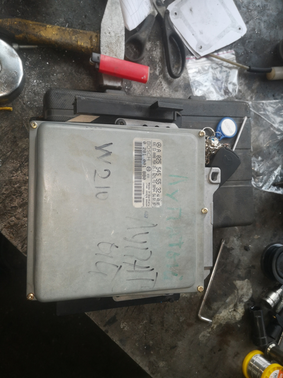 A0255455532 Блок управления двигателем 0281001880 MB E-class W210 E300 ...