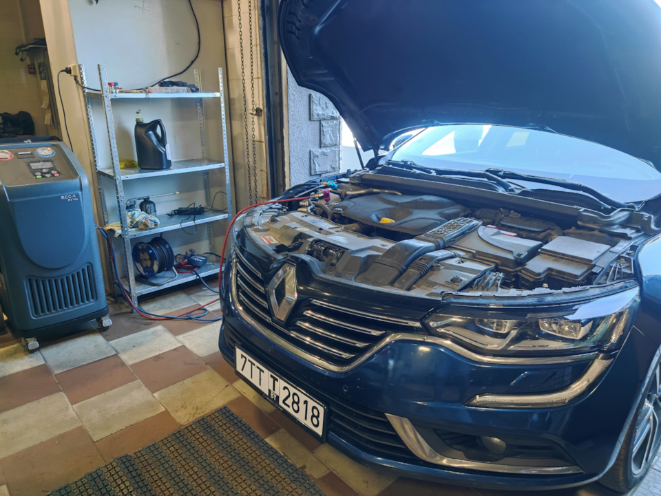 4. Заправка кондиционера и прочее — Renault Talisman, 1,5 л, 2017 года ...