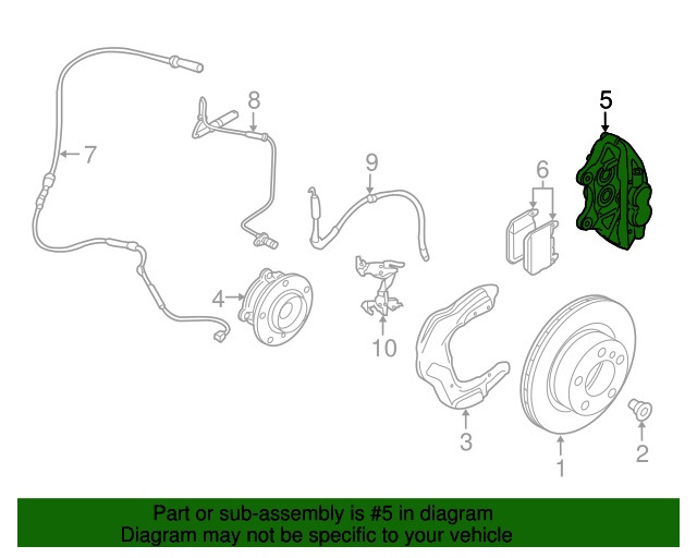 34116799469 Корпус суппорта тормозного механизма Л BMW | Запчасти на DRIVE2
