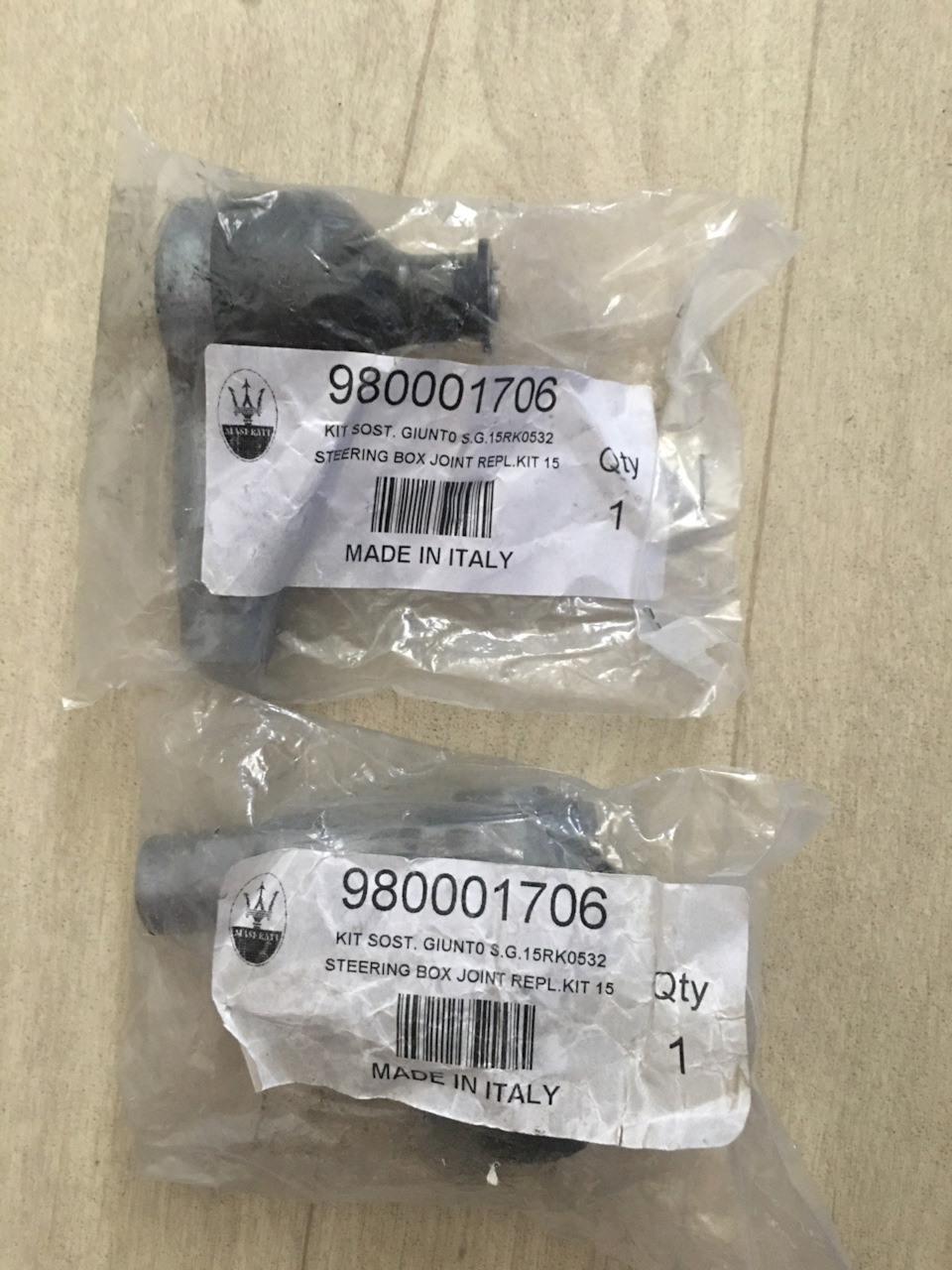 980001706 STEERING BOX JOINT REPL, KIT FIAT ALFA LANCIA | Запчасти на ...