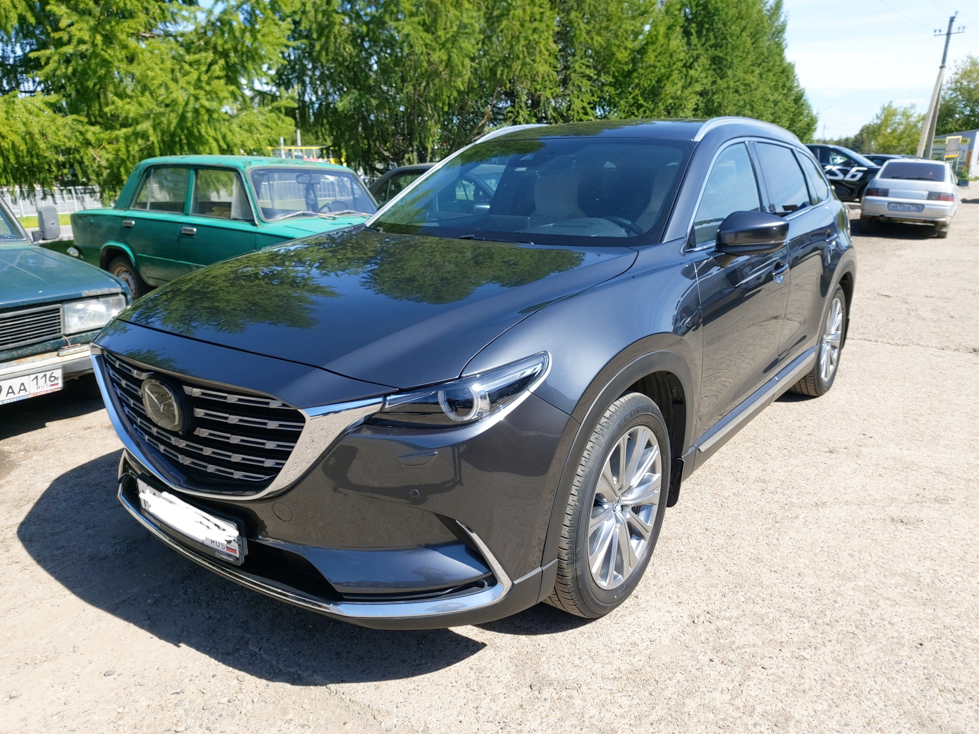 Полировка и установка накладки центральной консоли — Mazda CX-9 (2G), 2,5 л, 2021 года ...