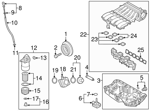 022115111 Прокладка масляного фильтра VAG | Запчасти на DRIVE2