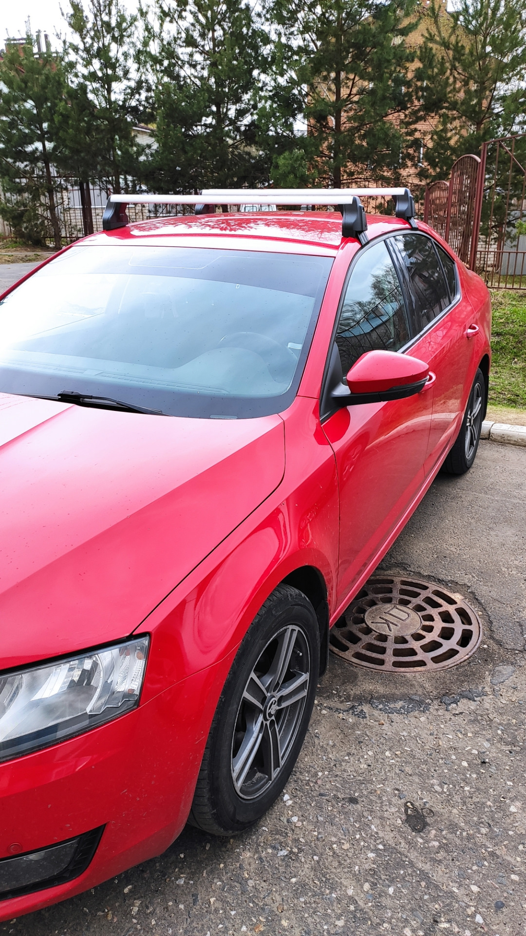 Багажник на крышу — Skoda Octavia Mk3, 1,2 л., 2014 года | аксессуары ...