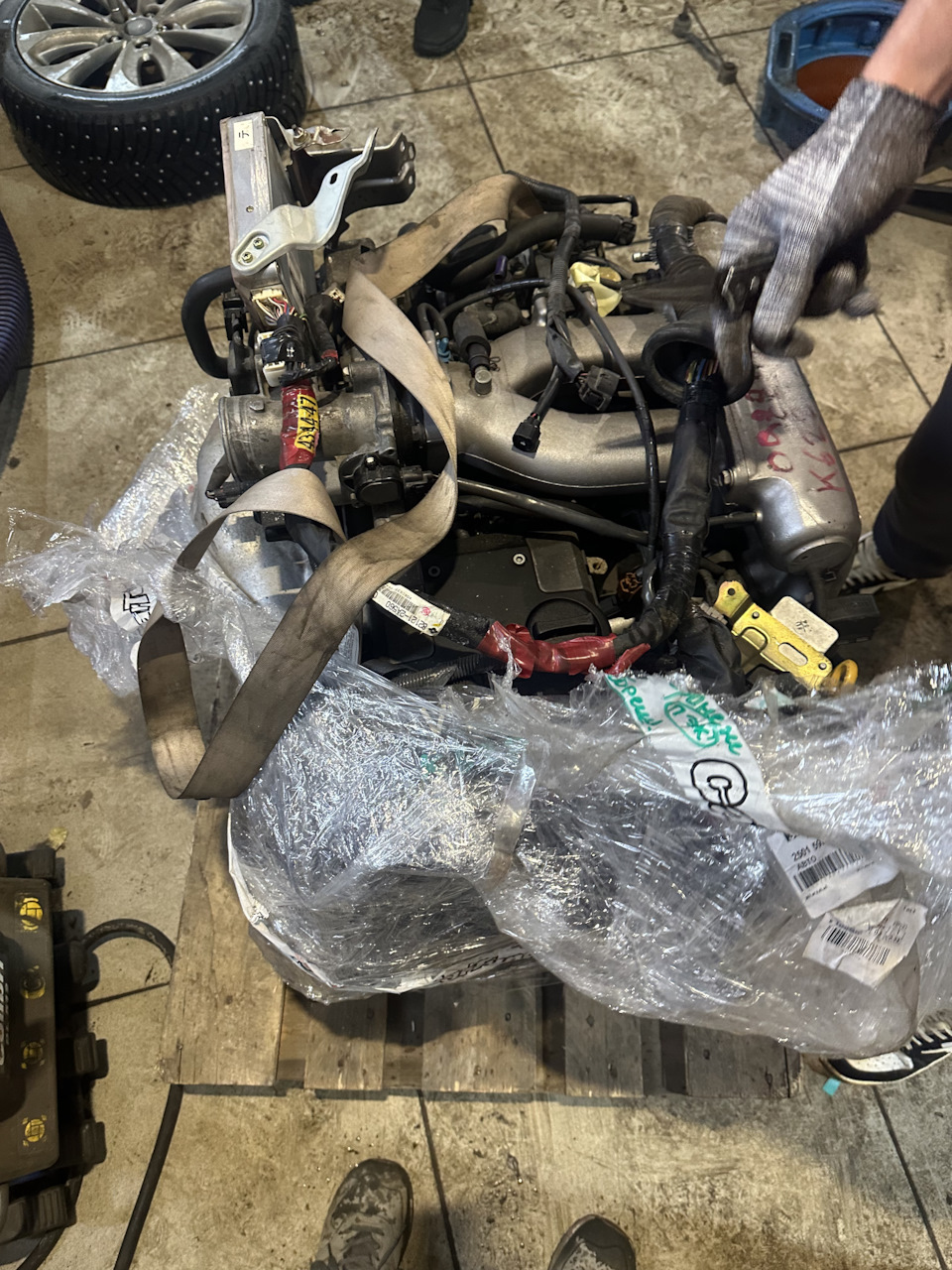 Замена мотора — Toyota Mark II (100), 2,5 л, 1996 года | визит на ...