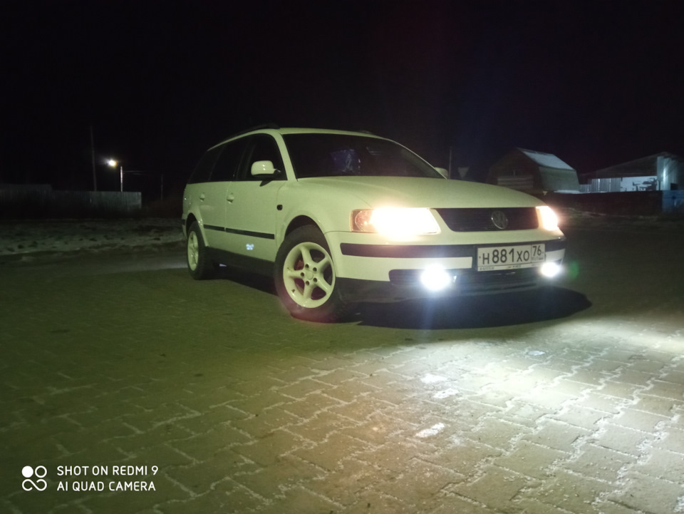 Led двухрежимные противотуманки — Volkswagen Passat Variant (B5), 1,6 л ...