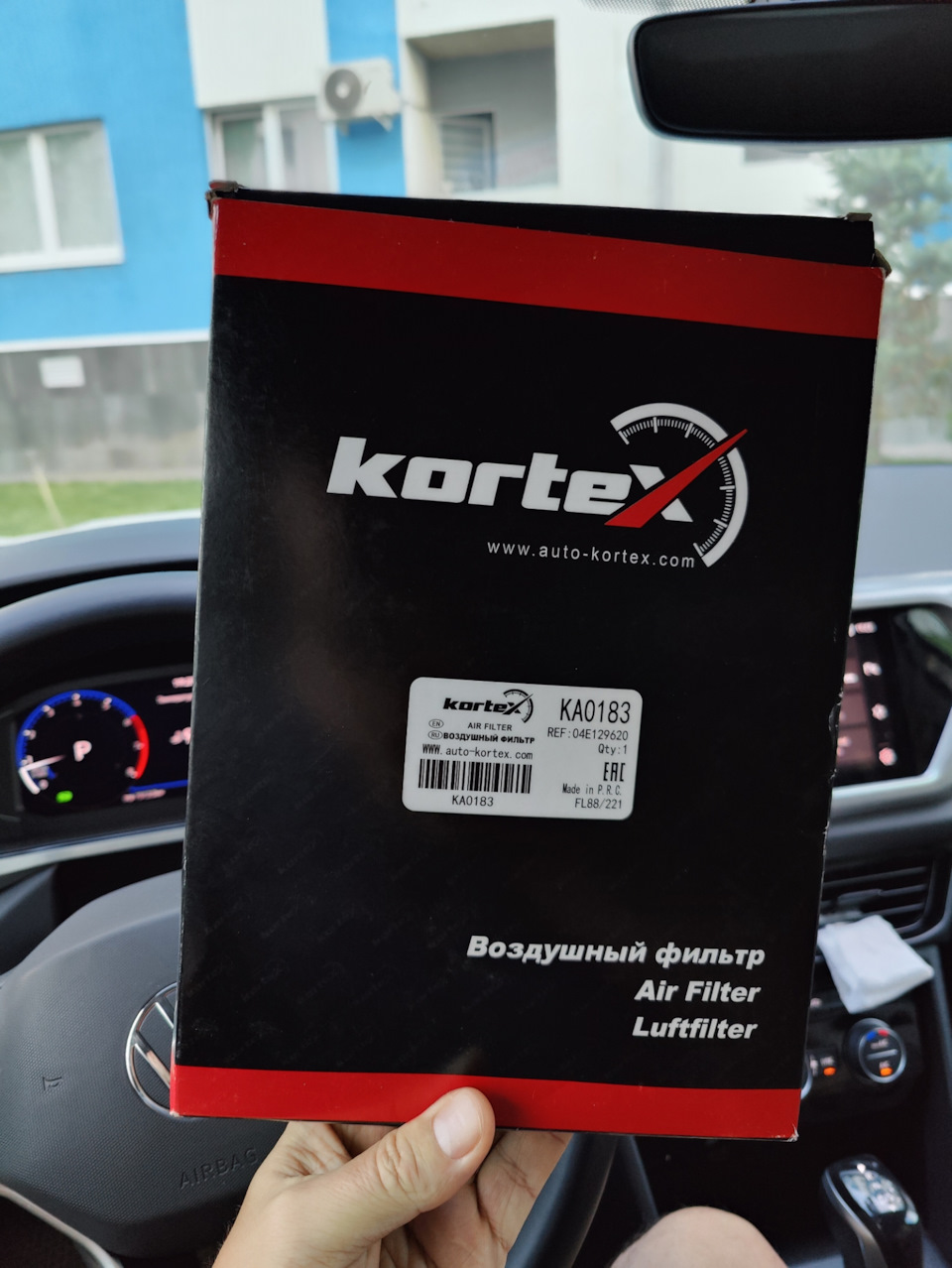 KA0183 Фильтр воздушный AUDI A3/VW GOLF 12- KORTEX | Запчасти на DRIVE2