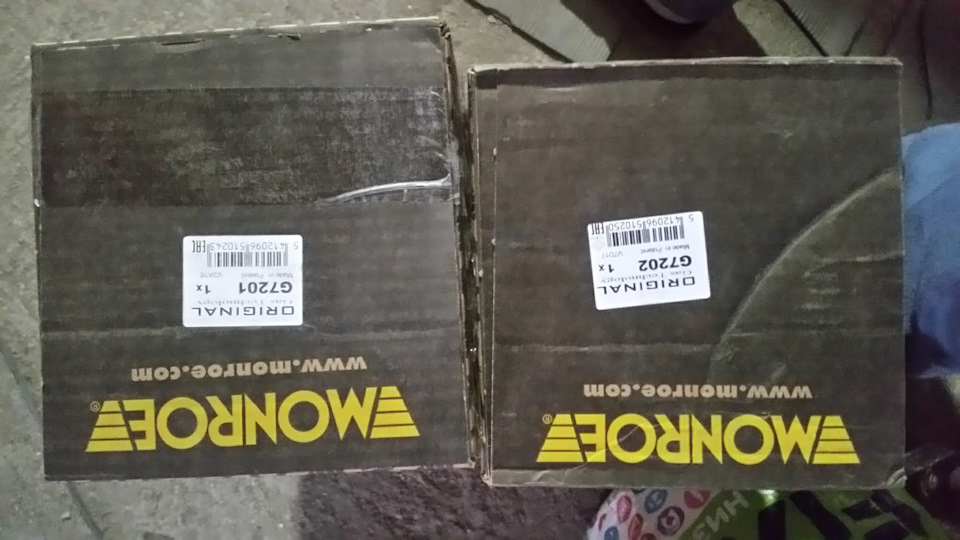 Замена передних стоек MONROE G7201 и G7202 — Nissan Almera II (N16), 1 ...