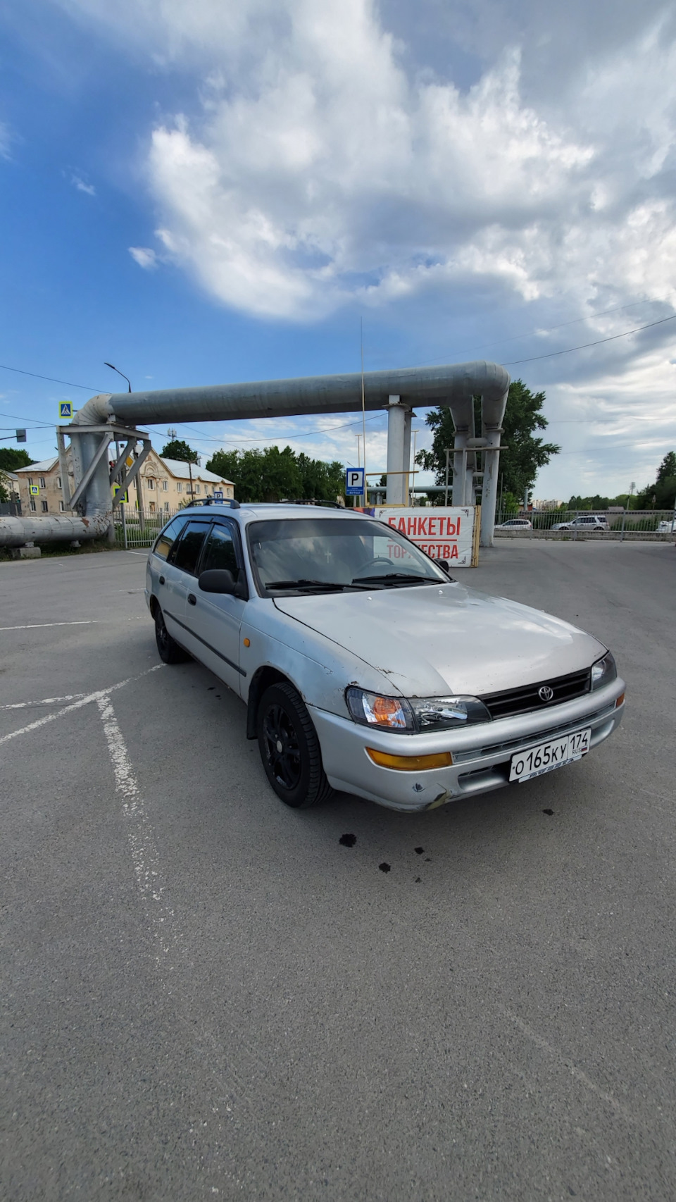 Последние фото перед покраской. — Toyota Corolla (100), 1,4 л, 1993 ...