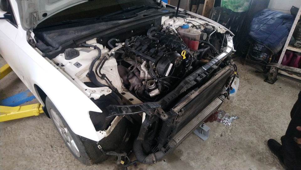 Замена цепей, натяжителя и прочей лабуды. — Audi A4 (B8), 1,8 л, 2009 ...