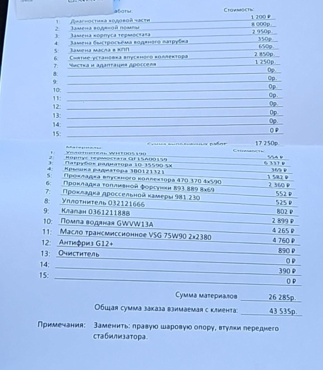 Замена помпы — Skoda Fabia Mk2, 1,4 л, 2008 года | визит на сервис | DRIVE2