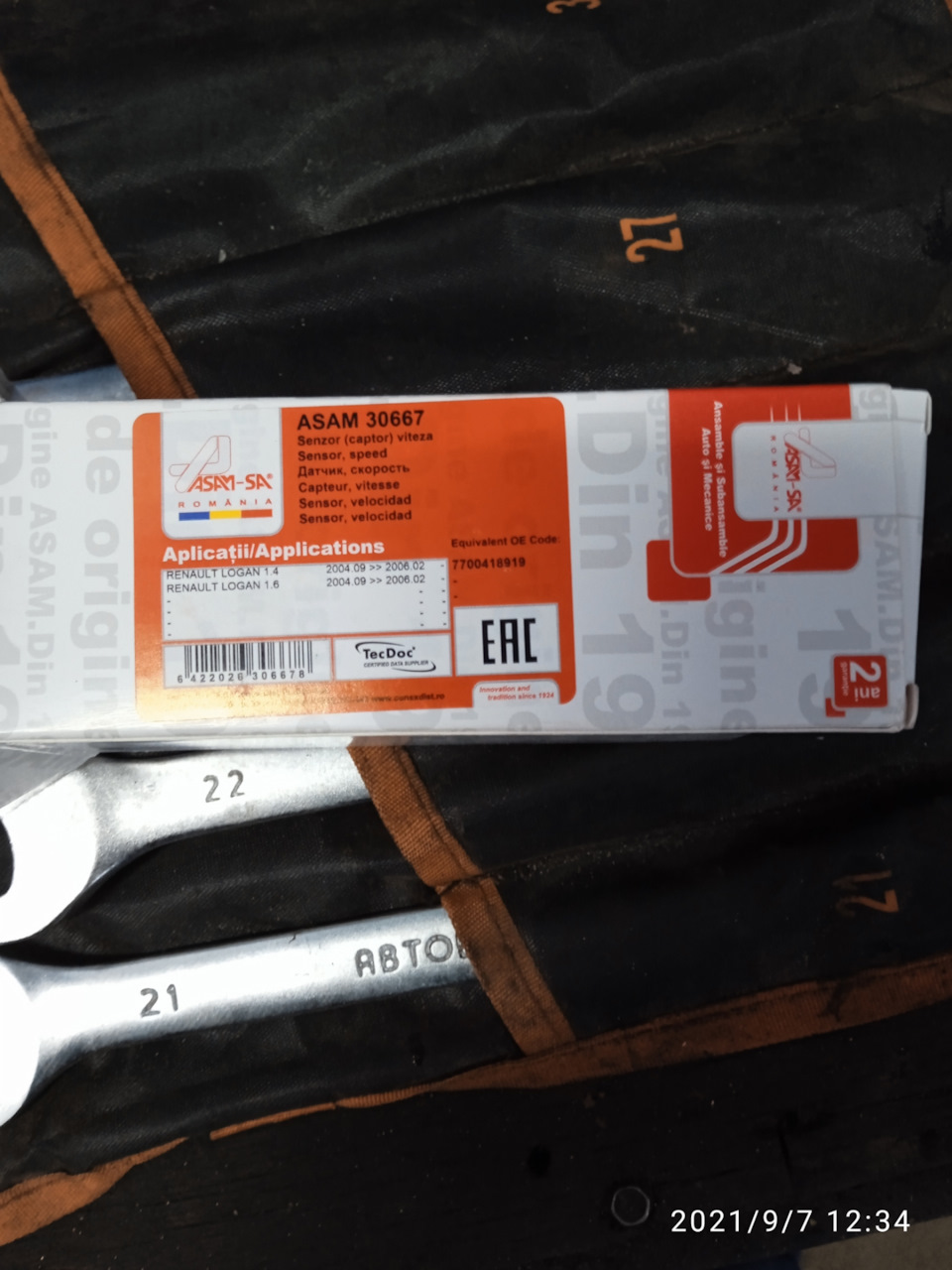 7700418919 Датчик скорости (индукц) RENAULT | Запчасти на DRIVE2