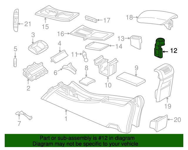 A2036803991 Отсек консоли центральной Mercedes | Запчасти на DRIVE2