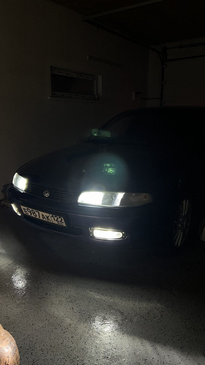 Фары Efini Ms-6 — Mazda 626 IV (GE), 2 л, 1996 года | тюнинг | DRIVE2