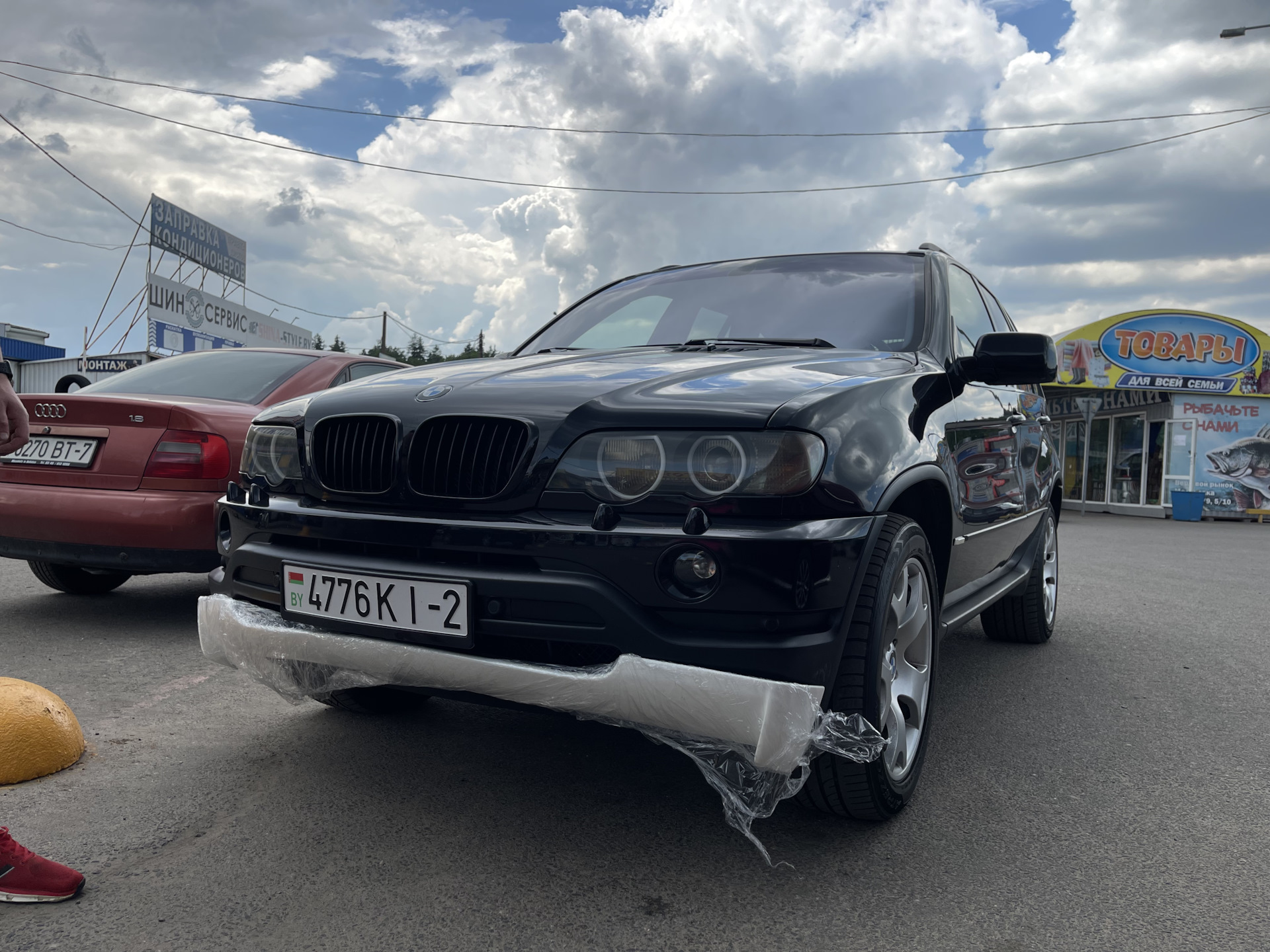 Накладка на передний бампер🚘 — BMW X5 (E53), 3 л, 2001 года | тюнинг | DRIVE2