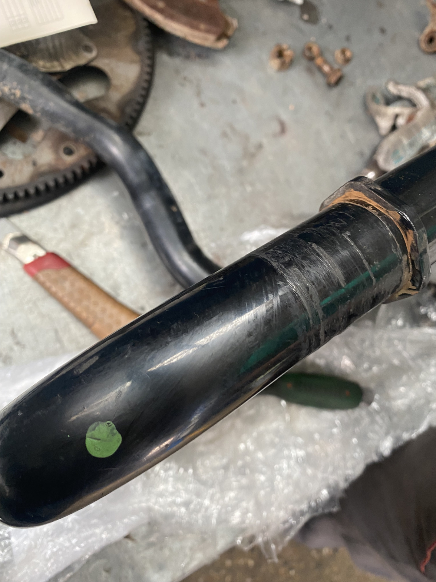 Заменил передний стабилизатор на более жирный. — Volkswagen Touareg (1G ...