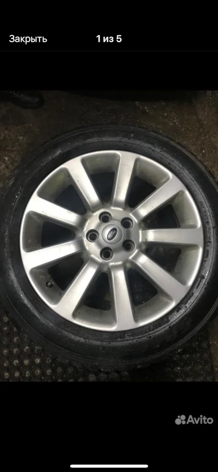 Шины зимние нешипованные Dunlop 255/50 R20, литые диски Land rover ...