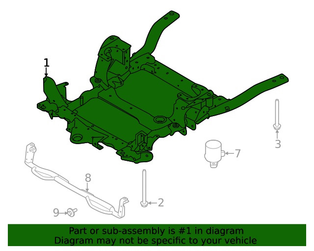 LR148210 Engine Cradle Jaguar Land Rover | Запчасти на DRIVE2