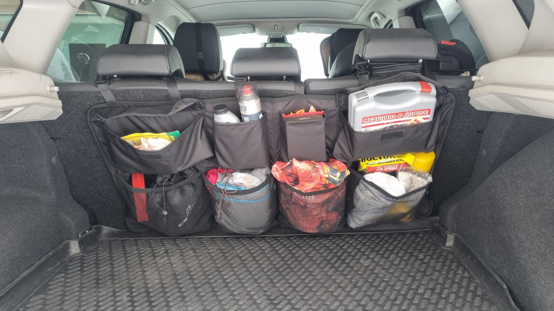 Порядок в багажнике с органайзером Tplus (t016172) — Nissan Qashqai (1G), 2 л, 2010 года ...