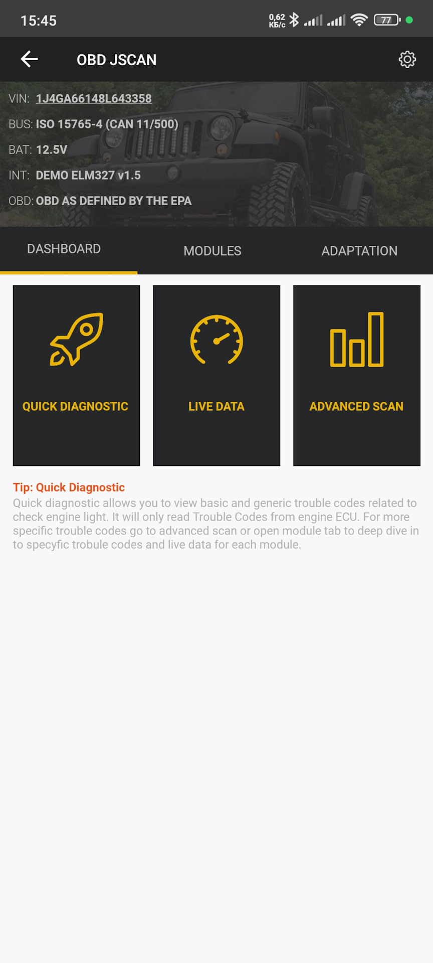 jOBD (OBD JScan) как замена AlfaOBD? — Dodge Avenger Sedan, 2,4 л, 2008 ...
