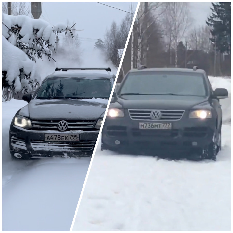 Touareg NF Terrain Tech по снегу — Volkswagen Touareg (2G), 3 л, 2011 ...