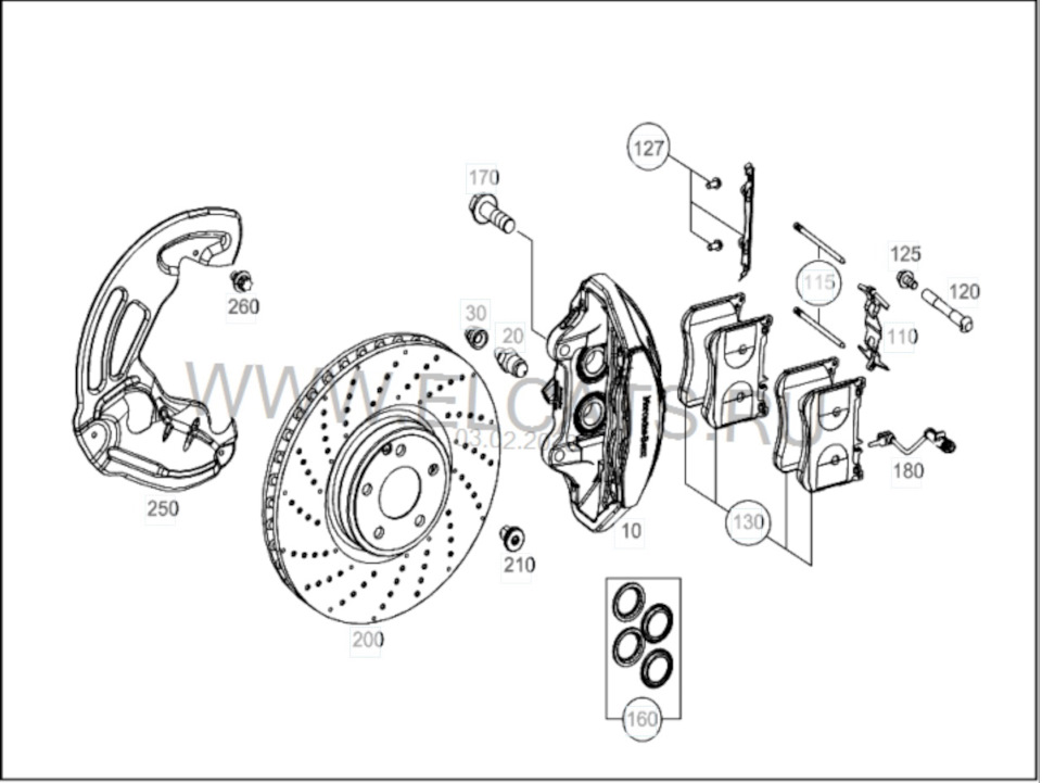 A2224212612 Диск тормозной Mercedes | Запчасти на DRIVE2