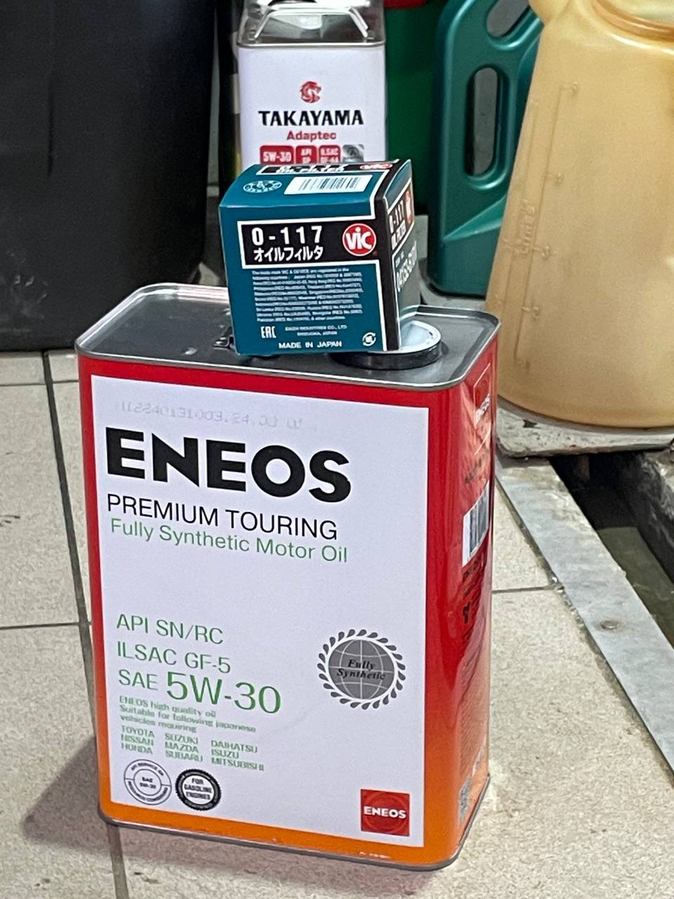 Замена масла ENEOS — Toyota Wish (AE20), 1,8 л, 2010 года | другое | DRIVE2