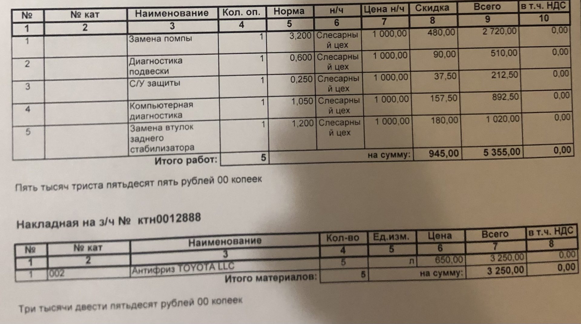 Большое то. — Toyota Camry (XV40), 2,4 л, 2007 года | визит на сервис ...