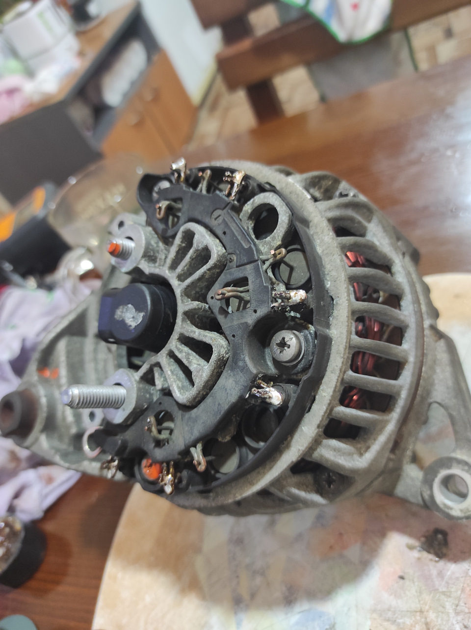 Установка генератора 140А на VR5 AGZ — Volkswagen Passat B5, 2,3 л ...