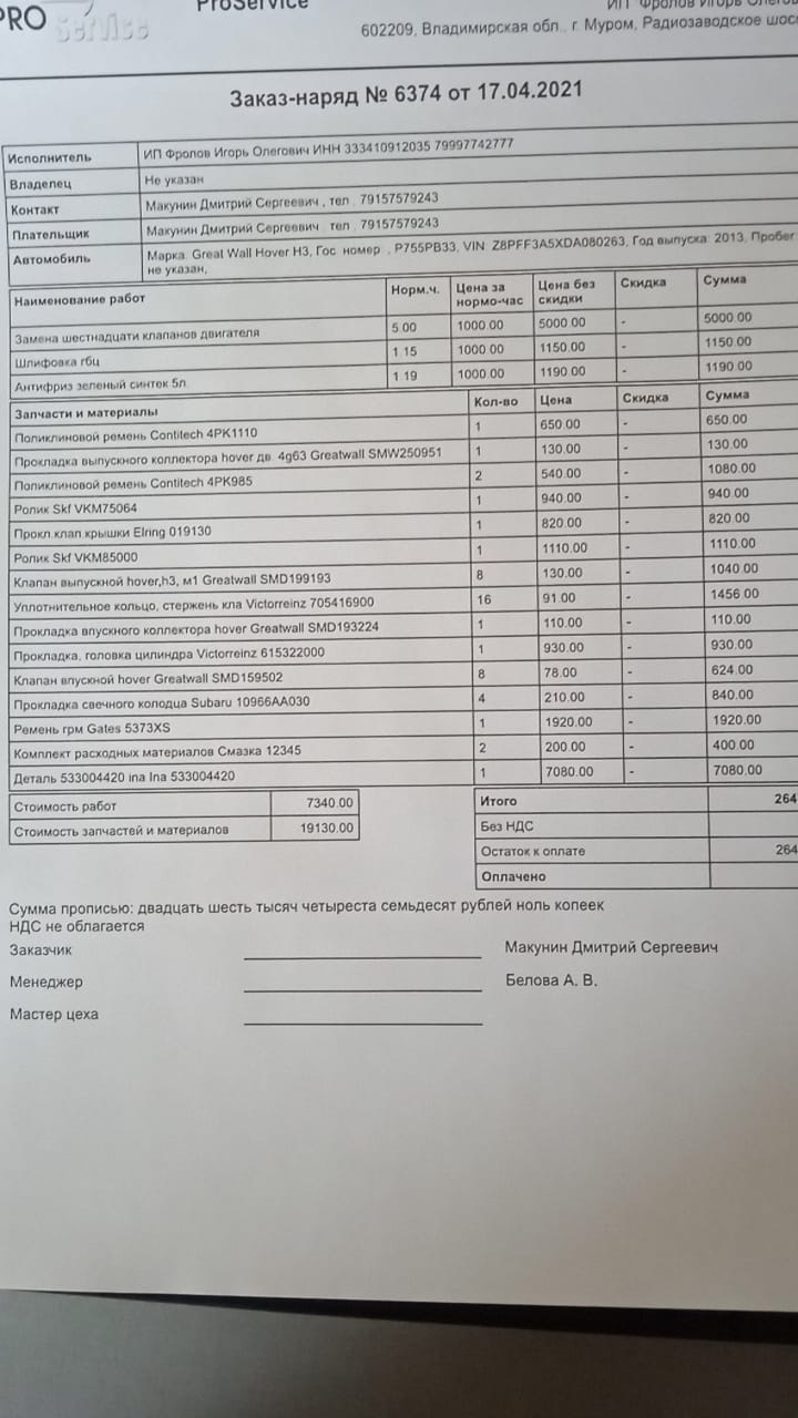 Развалился гидронатяжитель — Great Wall Hover, 2 л, 2014 года | визит ...