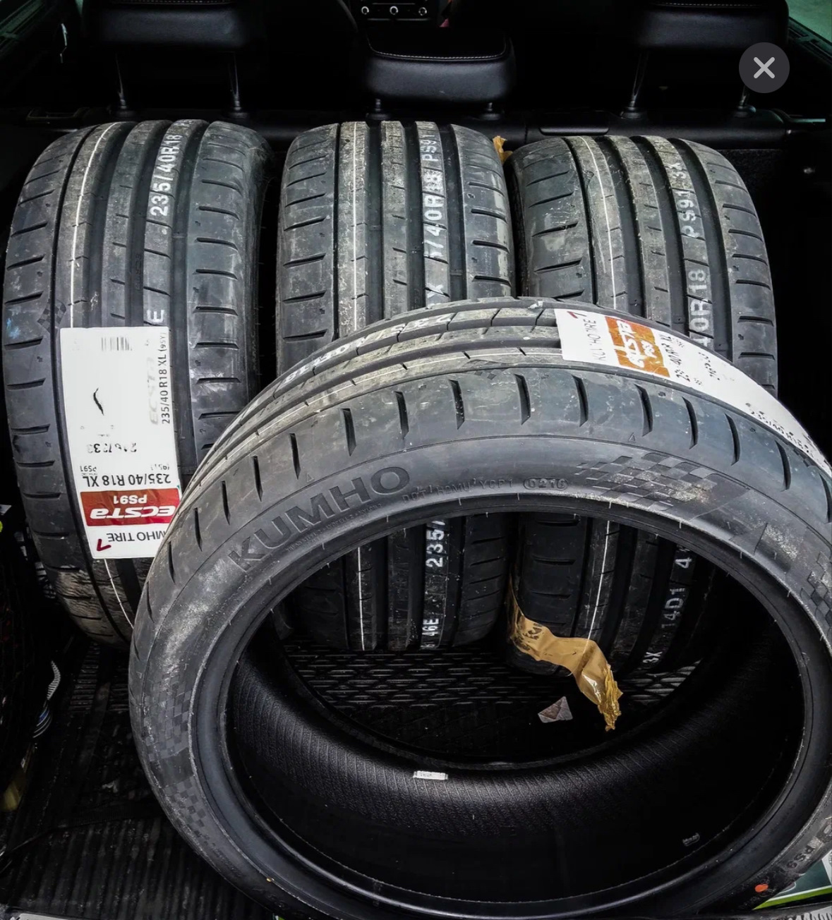 KUMHO PS91 — Skoda Octavia A7 Mk3, 1,8 л, 2019 года | шины | DRIVE2