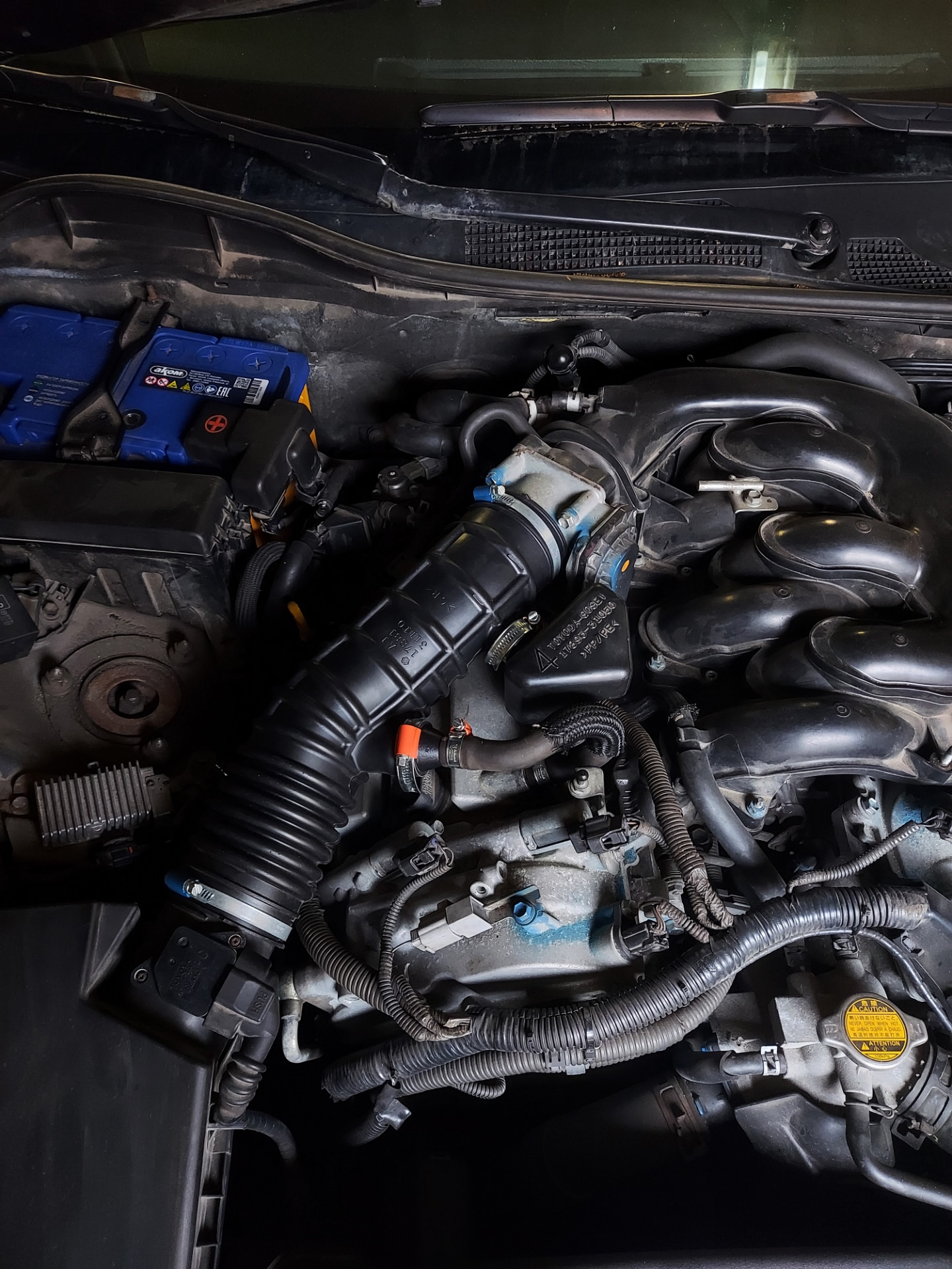 Замена шланга воздушного фильтра Lexus GS — Lexus GS (S190), 3 л, 2007 ...