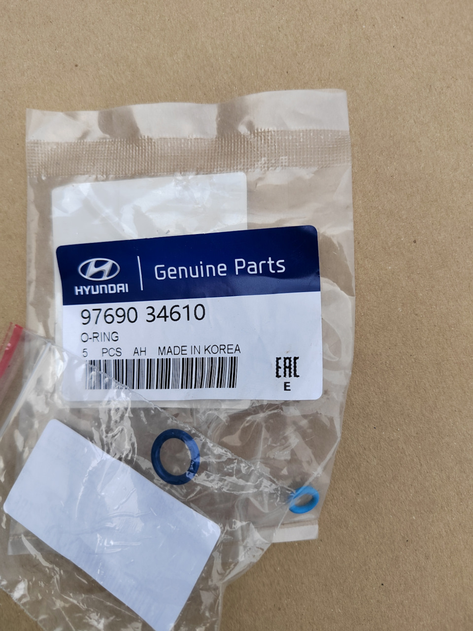 9769034610 Уплотнительное кольцо системы охлаждения KIA HYUNDAI ...