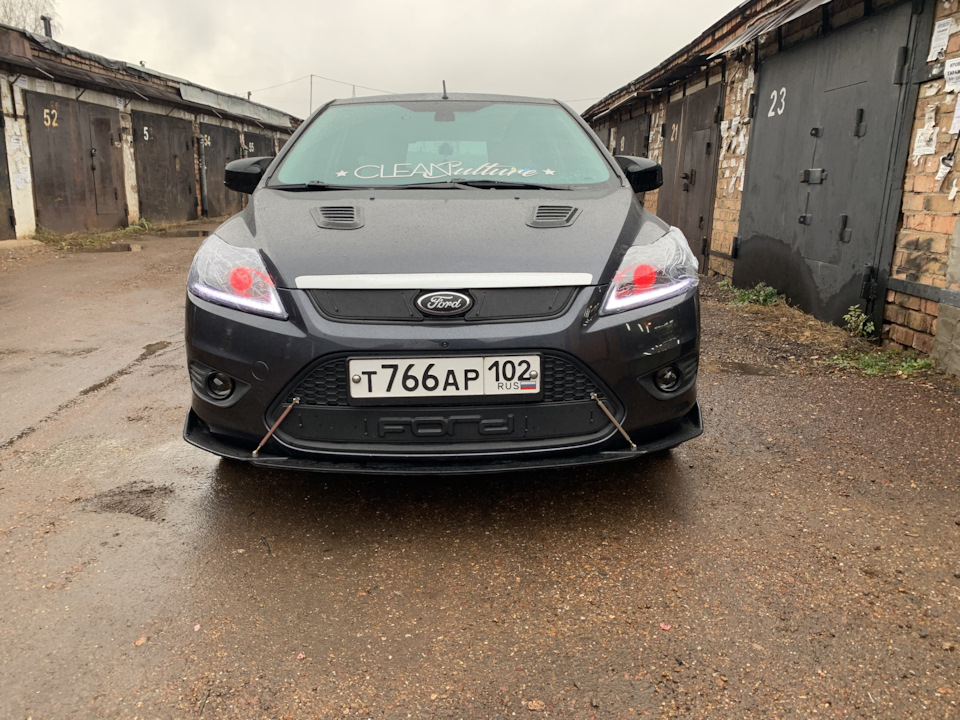 Тюнинг фары и bi led птф — Ford Focus Hatchback II, 1,6 л, 2011 года ...
