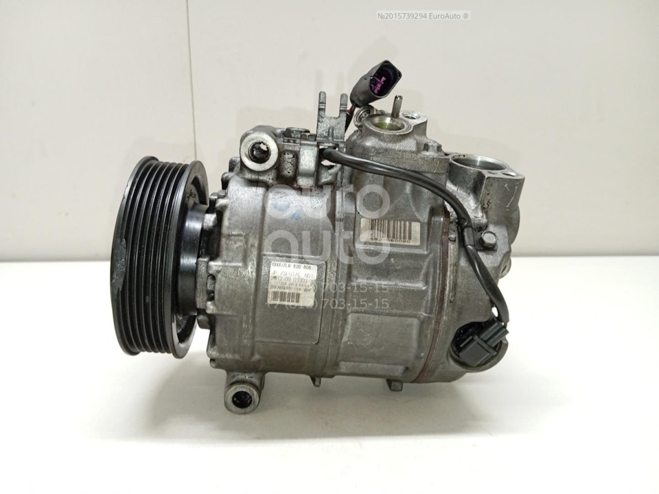 7L6820808 Компрессор кондиционера 4471502453 Audi Q7 2013 3.0 TD VAG ...