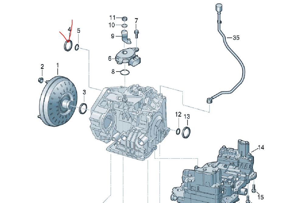Сальник АКПП правая полуось? 09G301189 — Volkswagen Polo liftback, 1,6 ...