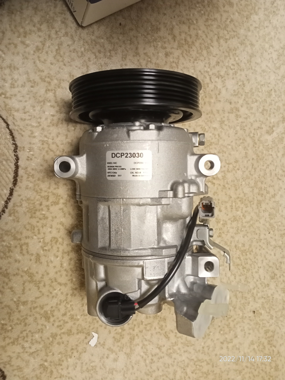 DCP23030 Компрессор кондиционера Рено Megane 3, Scenic 3 1.5dCi, 1.6i 16V DENSO | Запчасти на DRIVE2