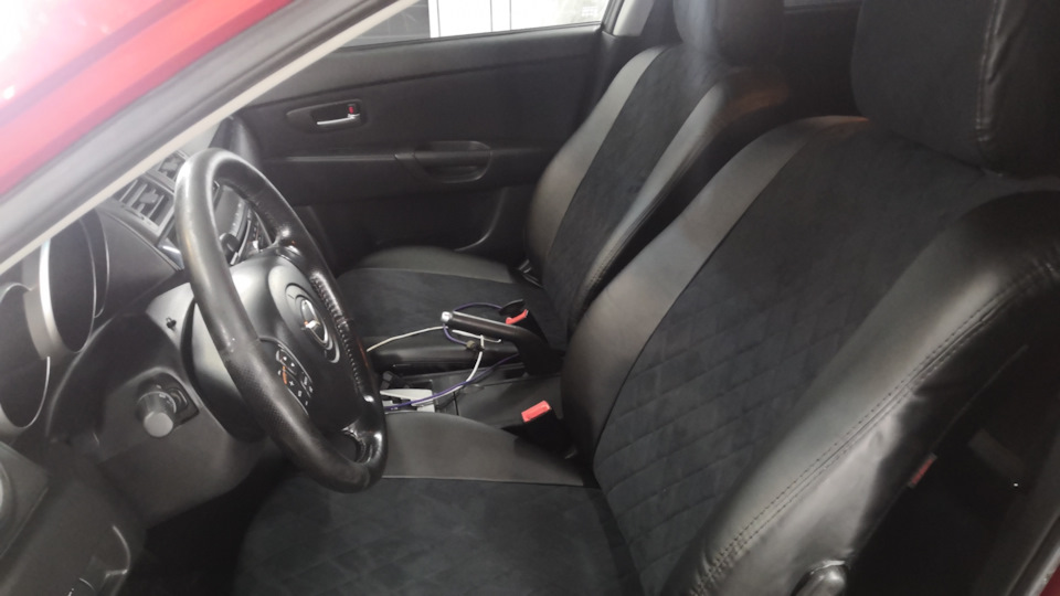 Чехлы на сидения. — Mazda 3 (1G) BK, 1,6 л, 2005 года | стайлинг | DRIVE2