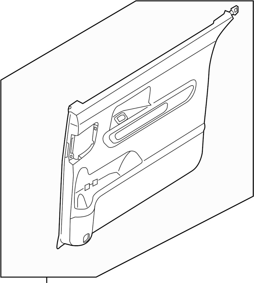 83306A9110KK8 Panel ASSY-REAR DOOR. PANEL ASSY-REAR DOOR TRIM, RH (DOOR ...
